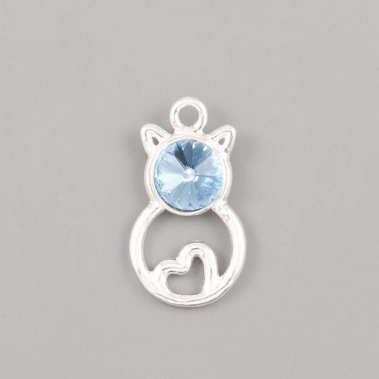 Přívěsek KOTĚ pro Rivoli Swarovski 6mm - Ag925 - Top-koralky.cz
